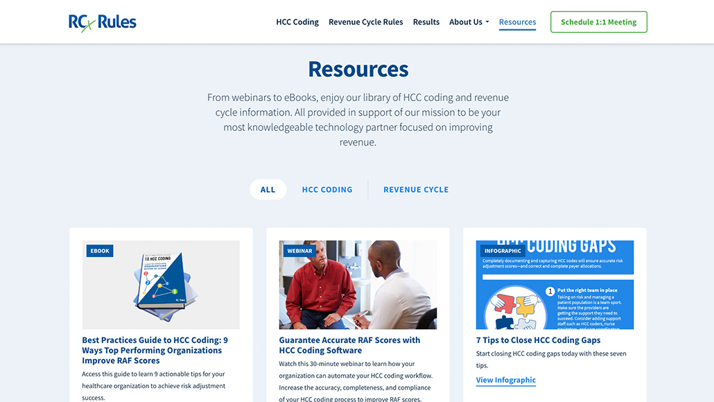 Website Re-design for an RCM Company